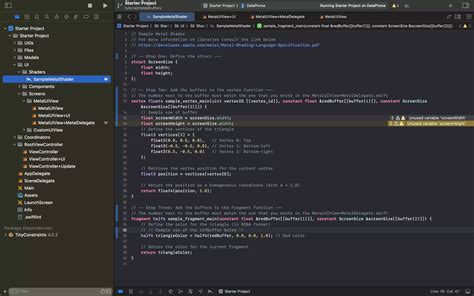 How To Pass Variables Or Data To A Metal Shader In Xcode