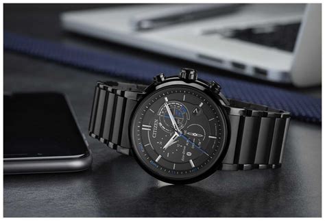 Citizen Mens Proximity Bluetooth Smartwatch Eco Drive Ip Plated Bz1005