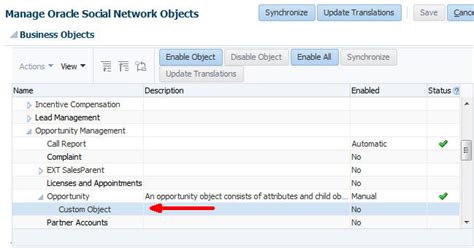 Enable Oracle Social Network On Custom Objects Edwards Oracle Blog