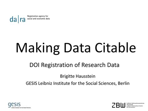 Ppt Making Data Citable Powerpoint Presentation Free Download Id