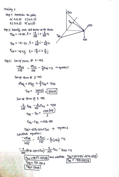 Solved Activity 1 The Points B C And D Of The Cantilever Frame