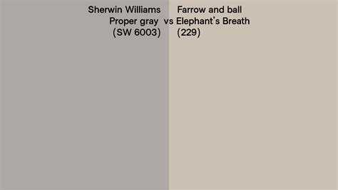Sherwin Williams Proper Gray Sw 6003 Vs Farrow And Ball Elephants
