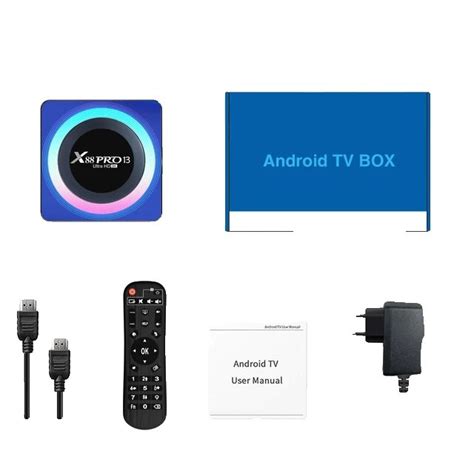 TV Box X88 PRO 13 8K Ultra HD 4GB RAM 64GB Stocare Android 13 WiFi