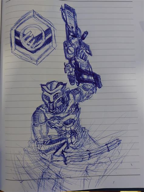 While At A College Lecture I Doodled A Concept For My Panther Species Future Synth Ascension