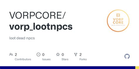 GitHub VORPCORE Vorp Lootnpcs Loot Dead Npcs