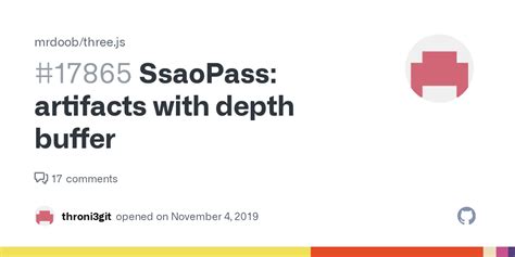 Ssaopass Artifacts With Depth Buffer · Issue 17865 · Mrdoobthreejs