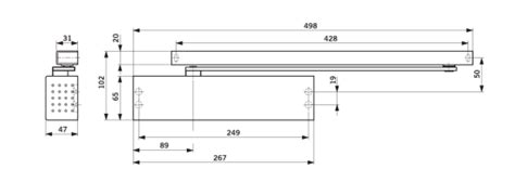 Ferme Porte Ts 91 Pack Métal En 4 Argent Dorma 4500000050101