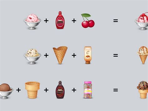 Ice Cream Emoji Ice Cream Emoji Ice Cream Emoji