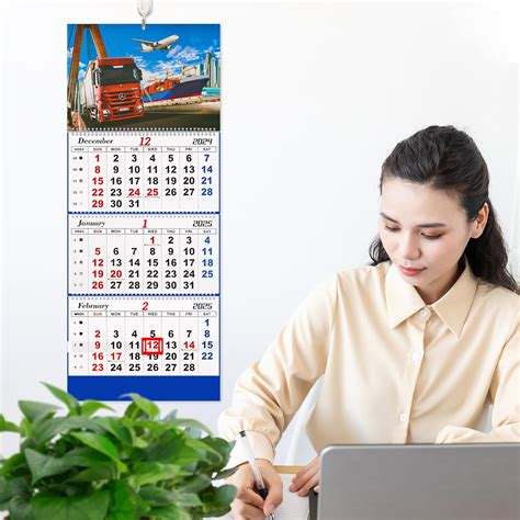 Calendario De Pared 2024 Calendario 2024 Pantalla De 3 Meses