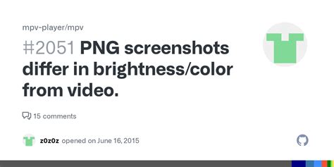 Png Screenshots Differ In Brightnesscolor From Video · Issue 2051