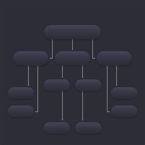Flowchart Vector Template Dark Version Vector Art At Vecteezy