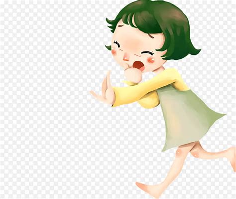 手绘卡通可爱女生PNG图片素材下载 图片编号ykenvode 免抠素材网