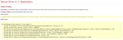 Panel Stack Empty Stack Overflow