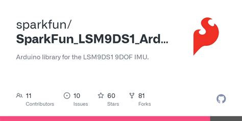 GitHub Sparkfun SparkFun LSM9DS1 Arduino Library Arduino Library For