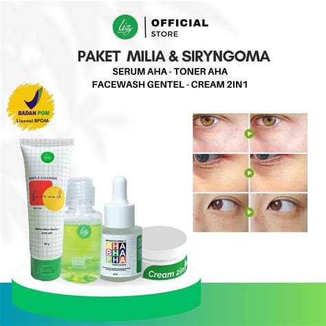 Jual Elzet Skincare Paket Lengkap Khusus Milia Syringoma BPOM Ampuh