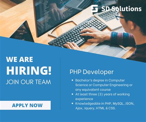 Sd Were Hiring Join Sds And Lets Make It Happen ️urgent Hiring