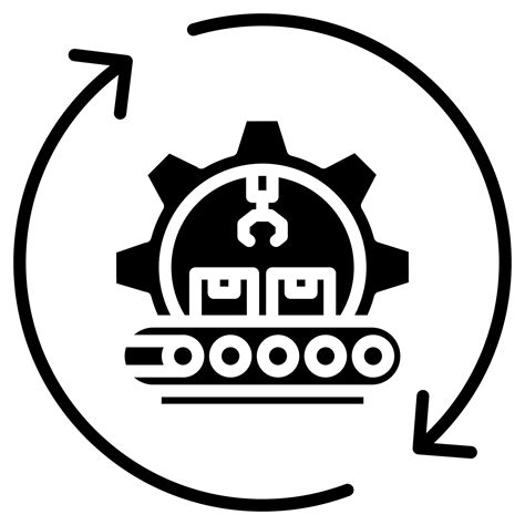 Lean Manufacturing Icon Line Vector Illustration 38493549 Vector Art At
