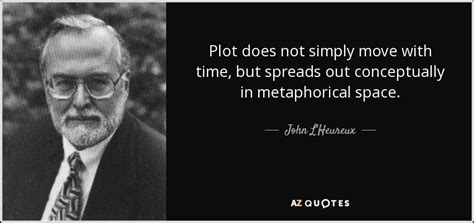 John Lheureux Quote Plot Does Not Simply Move With Time But Spreads Out