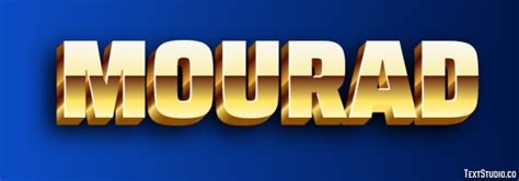 Mourad Metin Efekti Ve Logo Tasarımı İlk Adı