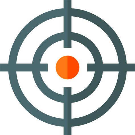 Aim Basic Straight Flat Icon