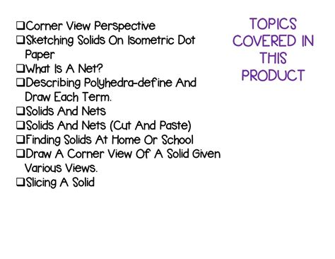 Solids And Nets Guided Notes Presentation And INB Activities Made