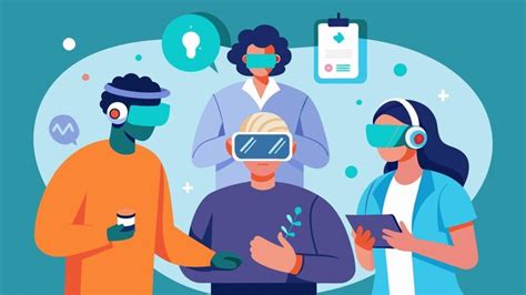 Premium Vector Patients Wearing Augmented Reality Headsets Undergoing