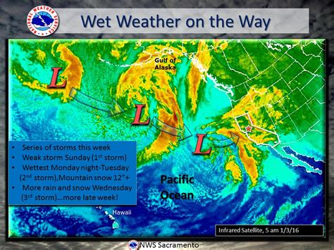 Noaa Series Of Storms For California This Week 6 24 Of Snow