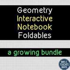 Images About Geometry Interactive Notebook On Pinterest Geometry Interactive Notebook