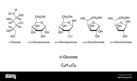 Chemical Structure Of Glucose Chain Form