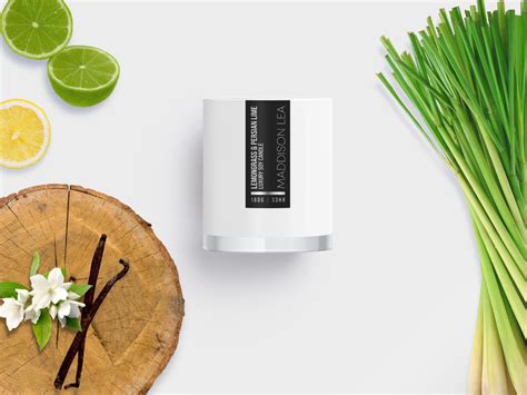 Lemongrass And Persian Lime Luxury Wood Wick Soy Candle