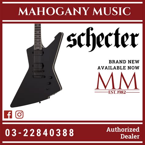 Schecter E 1 Sls Evil Twin Satin Black [mik] Mahogany Music