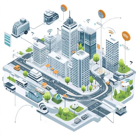 A Visual Of A Smart City Management System Integrating Data From Different Urban Infrastructure