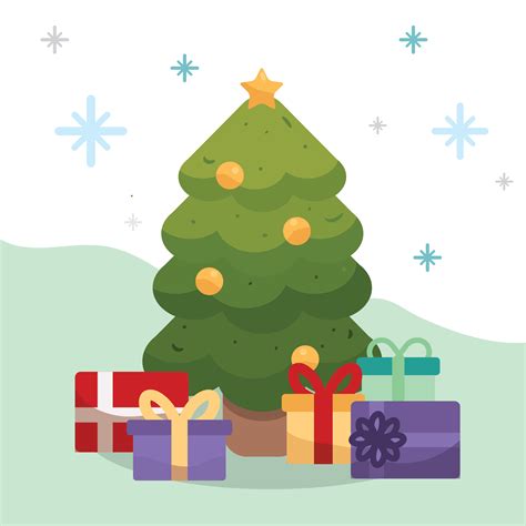 Vector De Arbol De Navidad 583378 Vector En Vecteezy