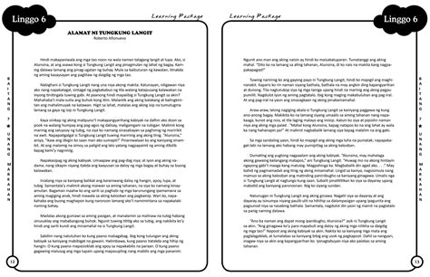 Grade 7 Learning Module In Filipino Learning Package Quarter 1 To 4 Pdf