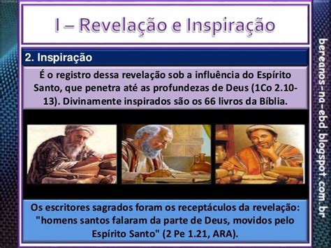 Lição 1 Inspiração Divina E Autoridade Da Bíblia