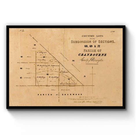 Cranbourne Victoria Vintage Maps