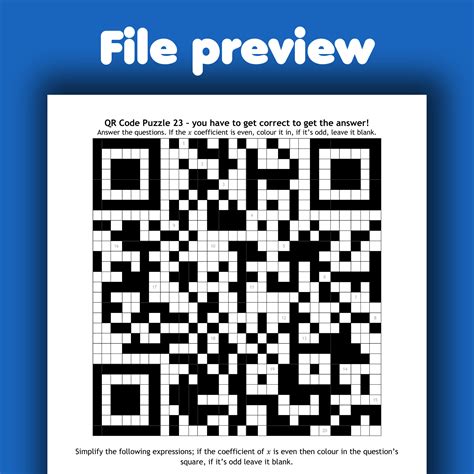 qr code puzzle 23 simplifying expressions andy lutwyche
