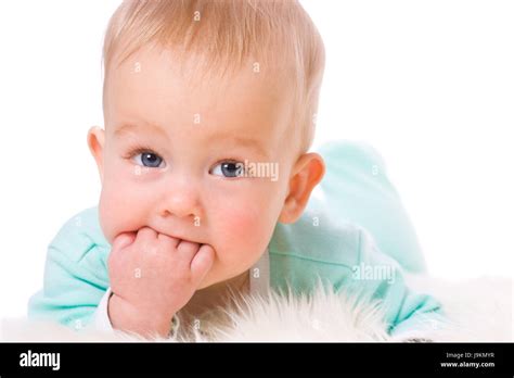 Baby Biting On Fingers Hi Res Stock Photography And Images Alamy