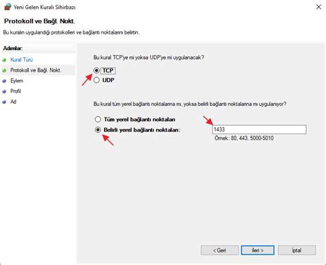 Sql 1433 Numaralı Port Için Izin Verme Onelee