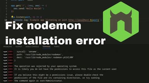 Nodejs Debug With Nodemon In Visual Studio Code By