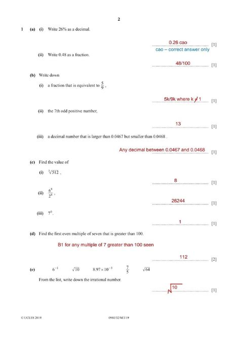 Solution Igcse Math 0980 Solved Core Paper 3 Spring 2019 Studypool