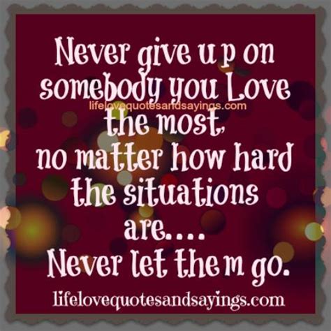 Never Give Up On Love Quotes Quotesgram