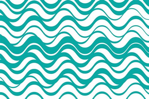 Simple Abstract Thin To Thick Smooth Wavy Zig Zag Line Pattern Teal Wave Pattern Design 59475166