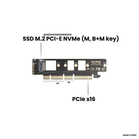 Адаптер-переходник SSD M.2 2230-22110 PCI-E NVMe (M, B&M-key) > PCI-E ...