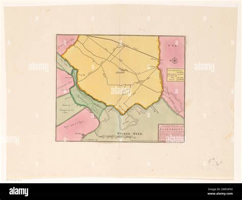 Map Of Assendelft With Dike Breaks 1717 Anonymous After Tys Claasz 1718 Print Map Of