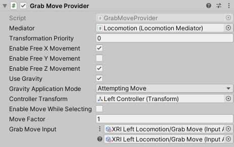 Grab Move Provider XR Interaction Toolkit 3 0 8