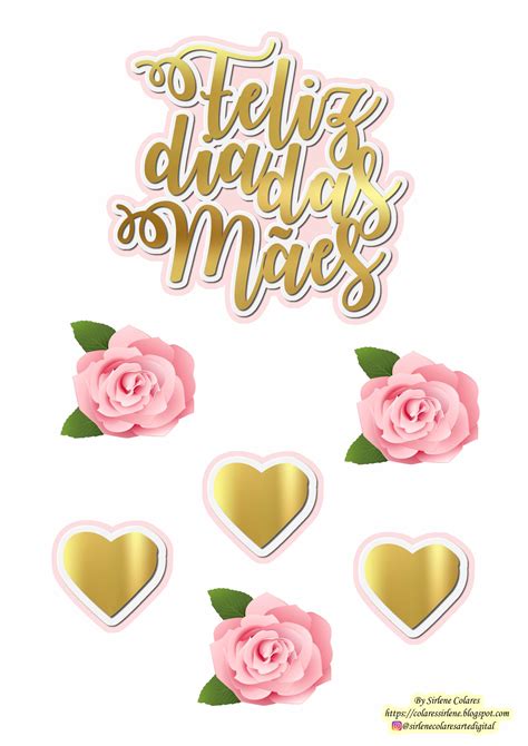 Topo De Bolo Feliz Dia Das Mães Bolos Dia Das Maes Feliz Dia Das