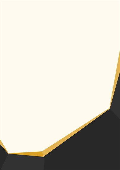 Simple Flat Black And Yellow Blank Background Template For Brochures