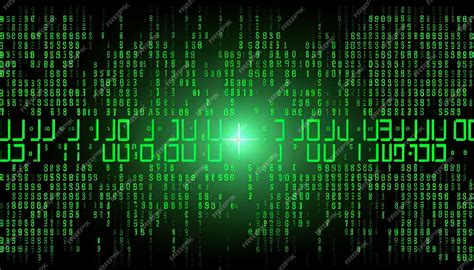 Premium Photo Data From A Digital Stream Or Binary Code On A Matrix
