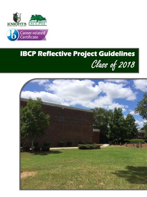 Reflective Project Ibcp Guidelines Update Class Of 2018 Pdf Citation Argument